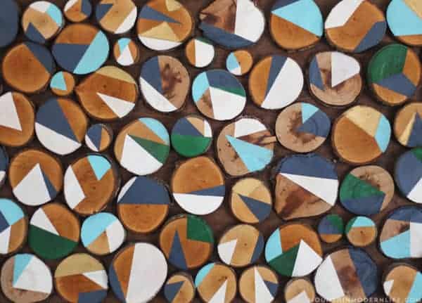 How to Make Wood Slice Art from Branches | MountainModernLife.com