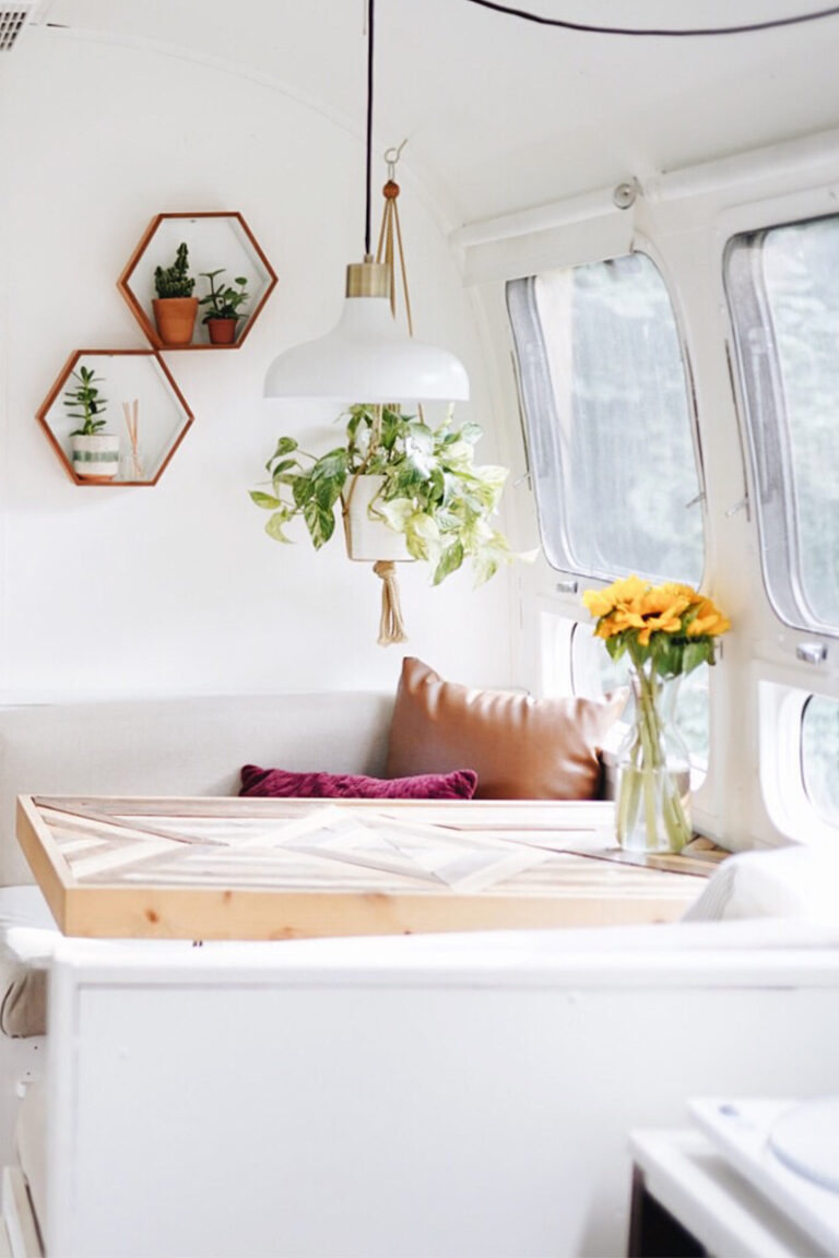 Modern-boho Airstream Renovation from @provencher_adventure
